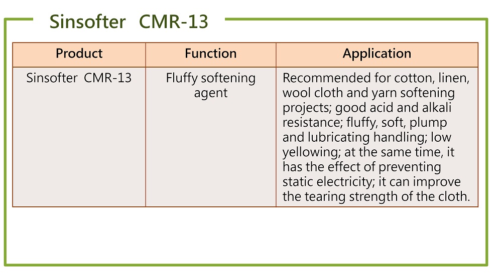 Fluffy softening agent-SIN SHINE ENTERPRISE CO., LTD