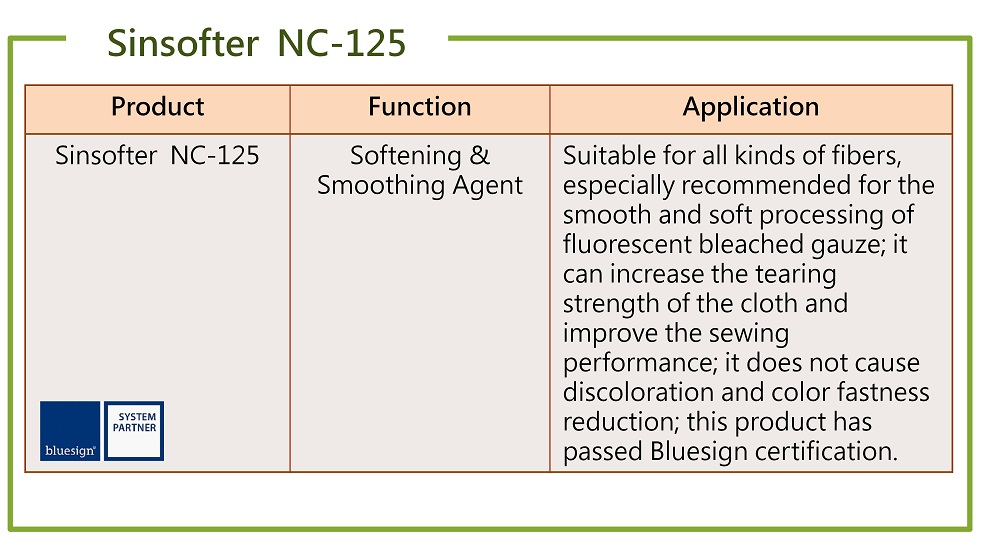 Softening & Smoothing Agent-SIN SHINE ENTERPRISE CO., LTD